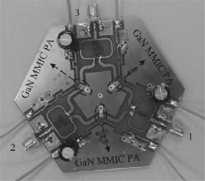 A high power active circulator using GaN MMIC power amplifiers