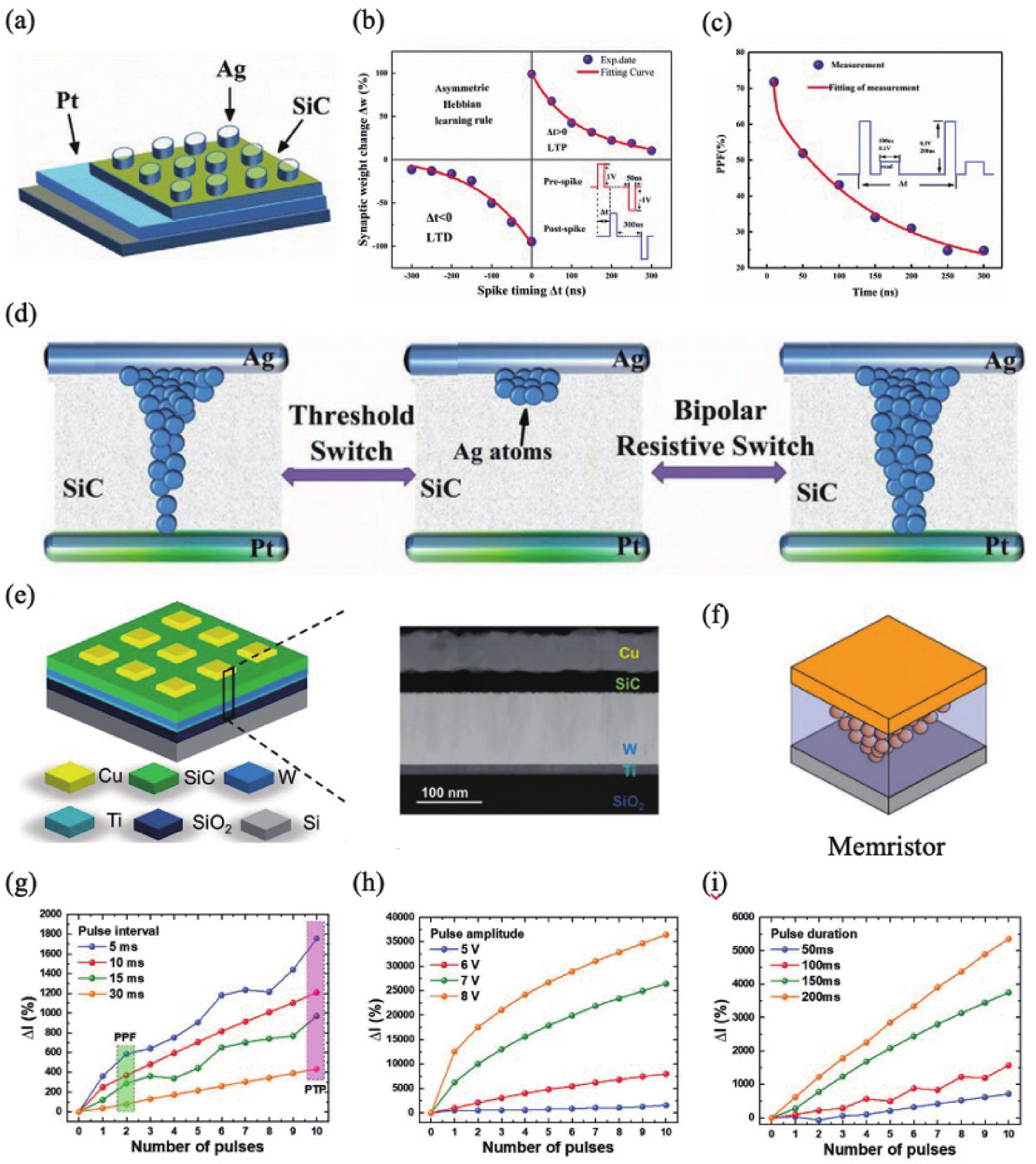 Synaptic devices based on silicon carbide for neuromorphic computing